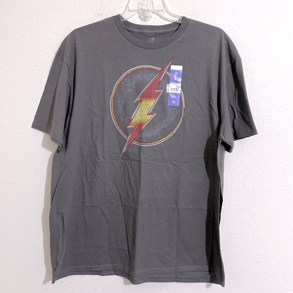 The Flash | Shirts | The Flash Dc Comic Logo Crewneck Cotton Tshirt ...